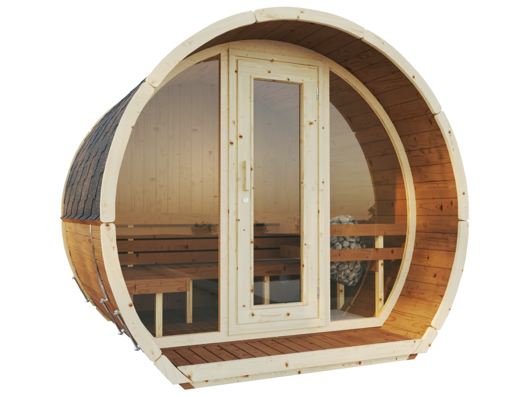 SUSI 200 thermowood outdoor sauna for 2-3 people - Capra